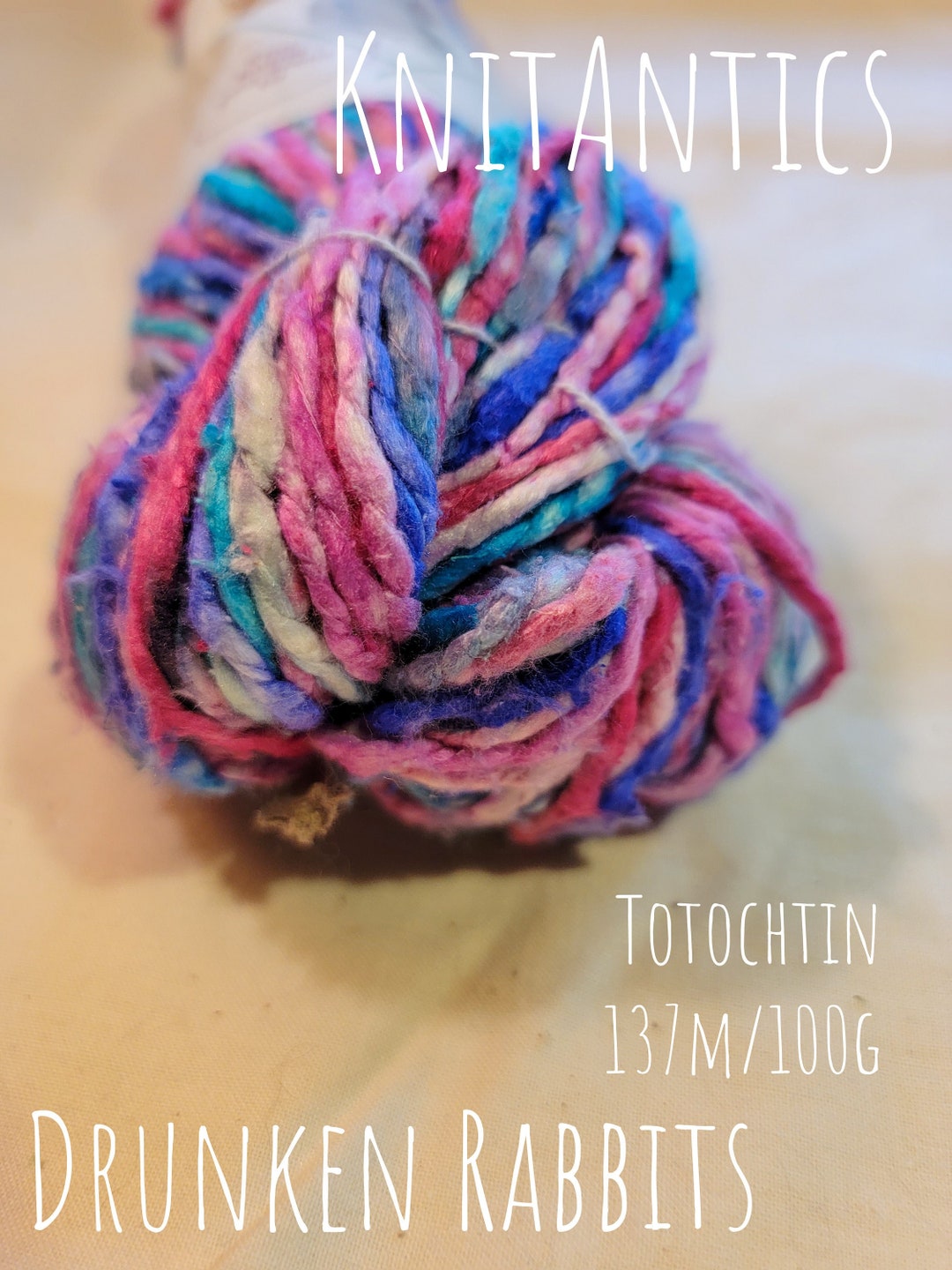 Totochtin - Drunken Rabbits - 100% Mulberry Silk - 137m/100g - Bulky ...