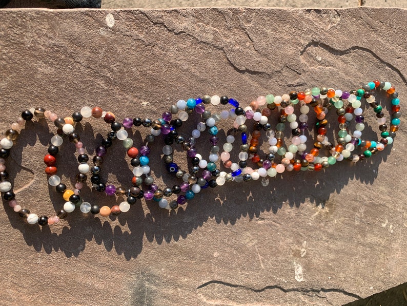Period Pain and PMS Relief Crystal Bead Bracelet, Menstruation Handmade ...