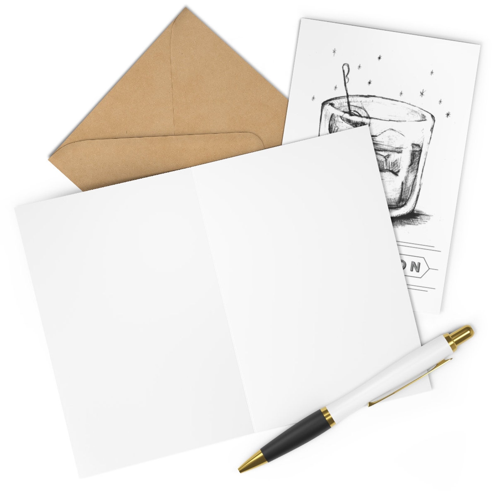 Old Fashioned Recipe Card | Cocktail Recipe Card | Greeting Card ...