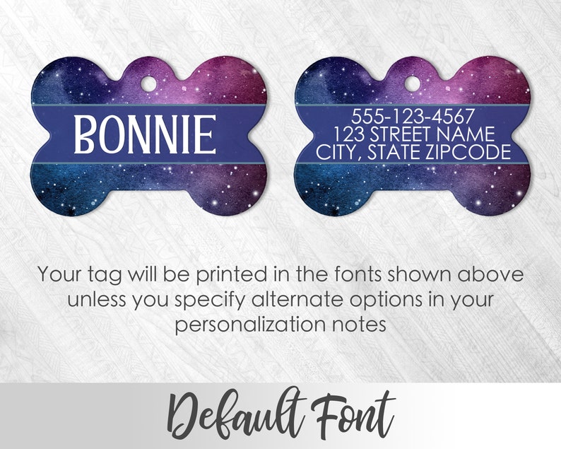 Galaxy Pet Tag Nerdy Pet ID Personalized Pet ID Tag Cat ID - Etsy