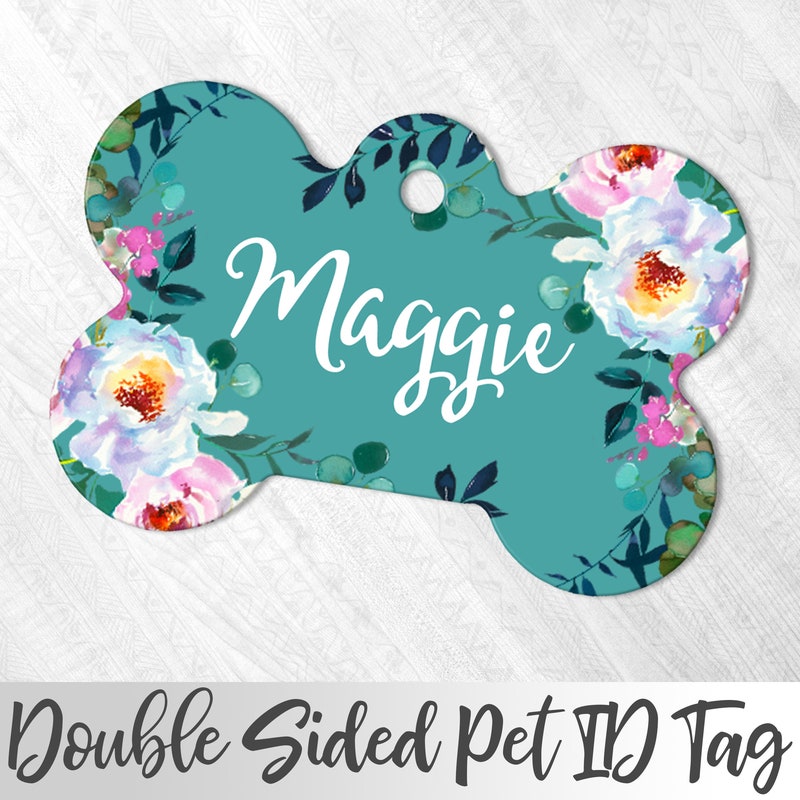Fancy Pet Name Tag Cute - Etsy