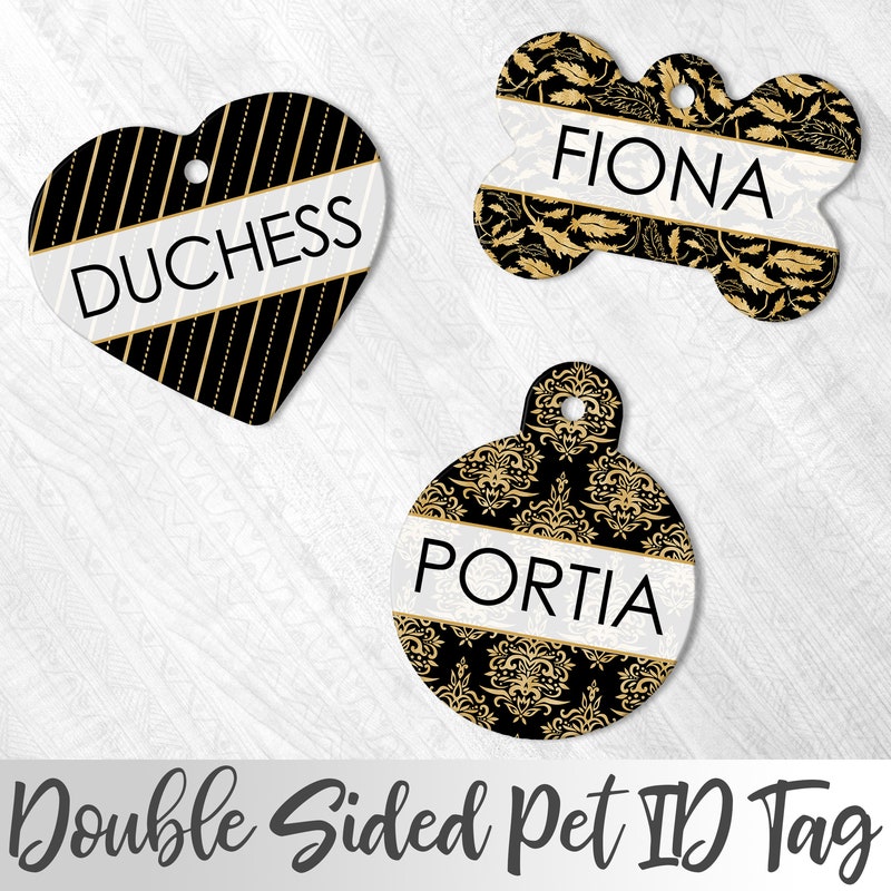 Black and Gold Tags - Etsy