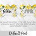 Yellow Flowers Dog Tag Rustic Floral Dog Tag Faux Wood ID - Etsy