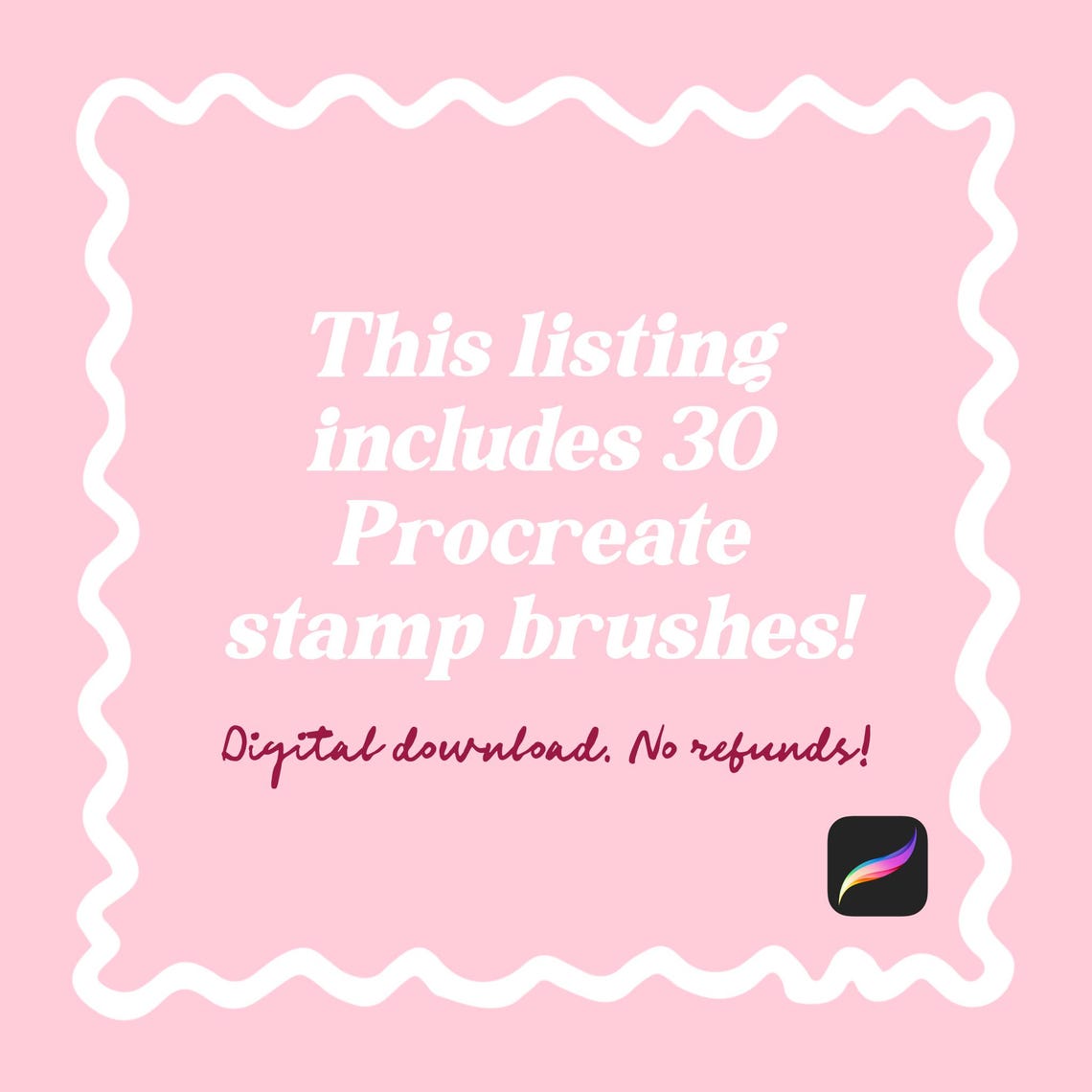 30 Cute Doodle Frame Stamp Brushes for Procreate - DIGITAL DOWNLOAD - Etsy