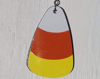 Candy Corns Keychain With Glass Candy Corn Lampwork Bead - Etsy