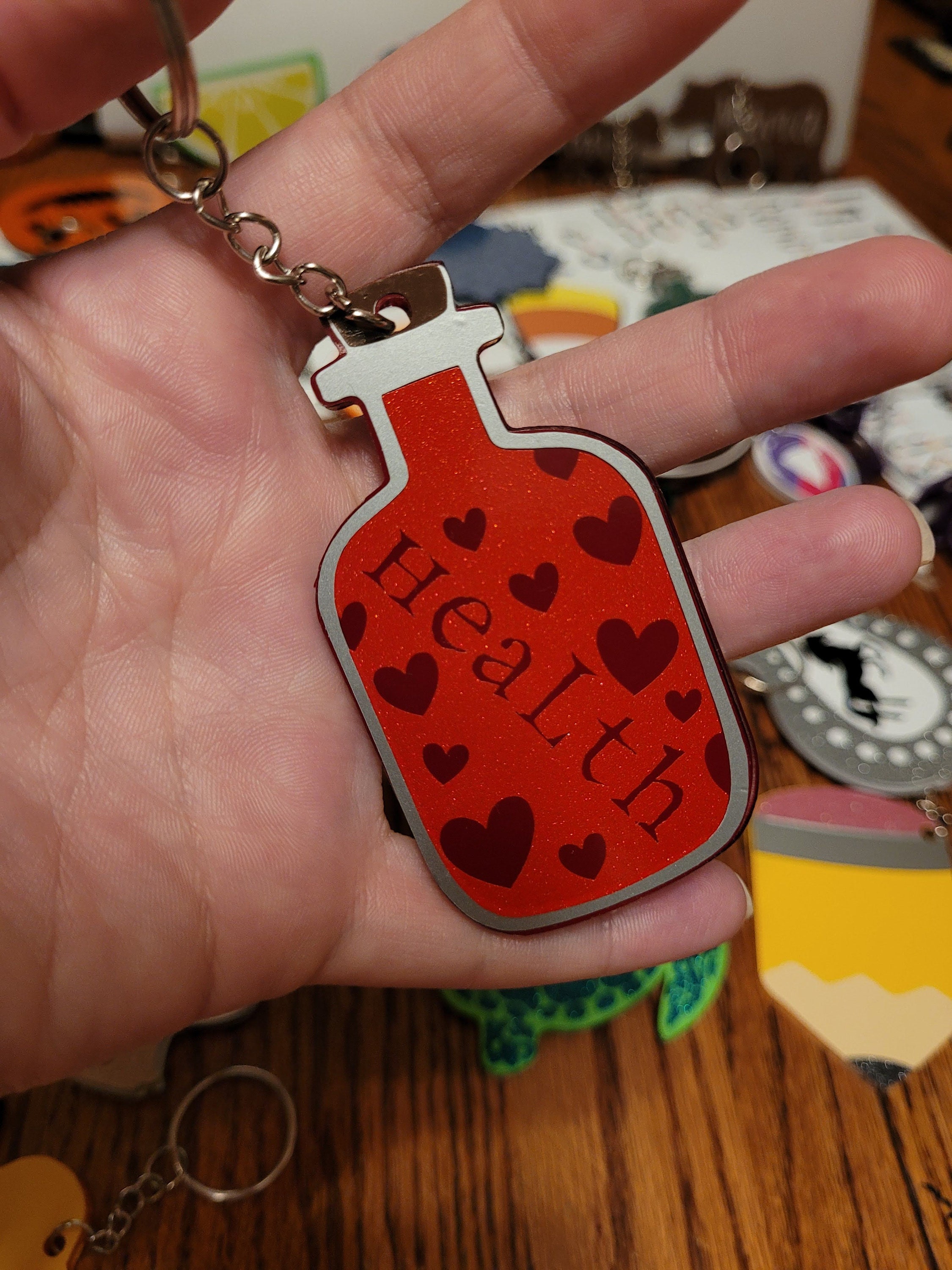 Health Potion Keychain - Etsy