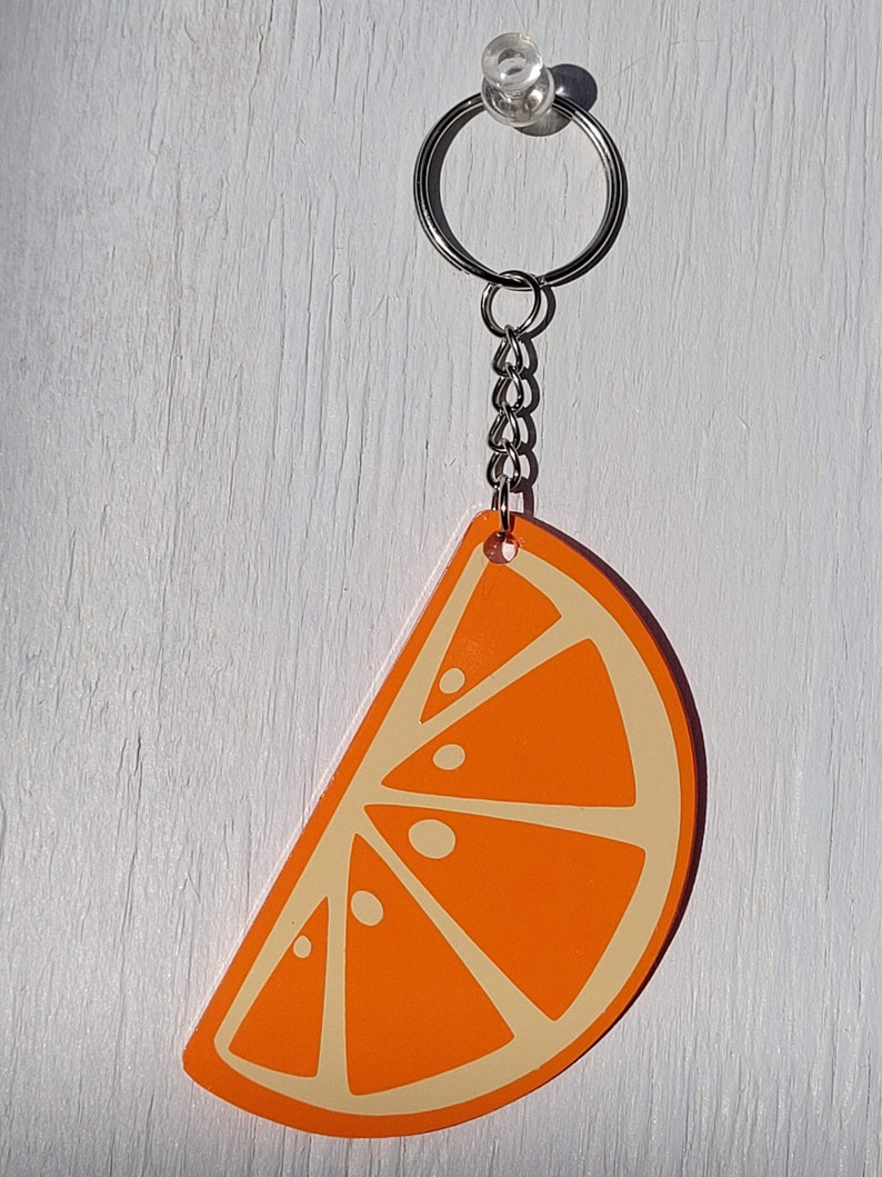 Fruit Slice Keychain - Etsy