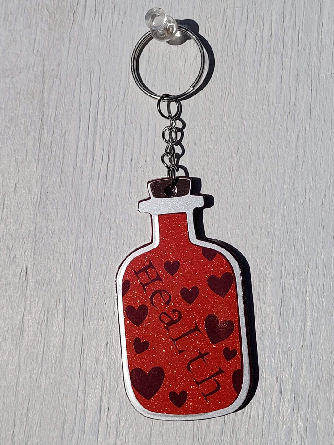 Health Potion Keychain - Etsy