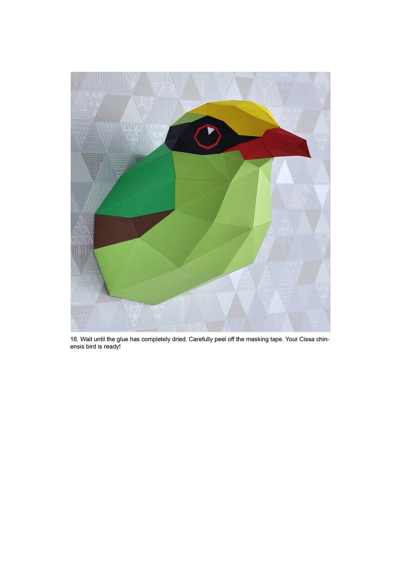 3d Paper Animal DIY Papercraft Low Poly Zoo Creative Toy - Etsy Canada