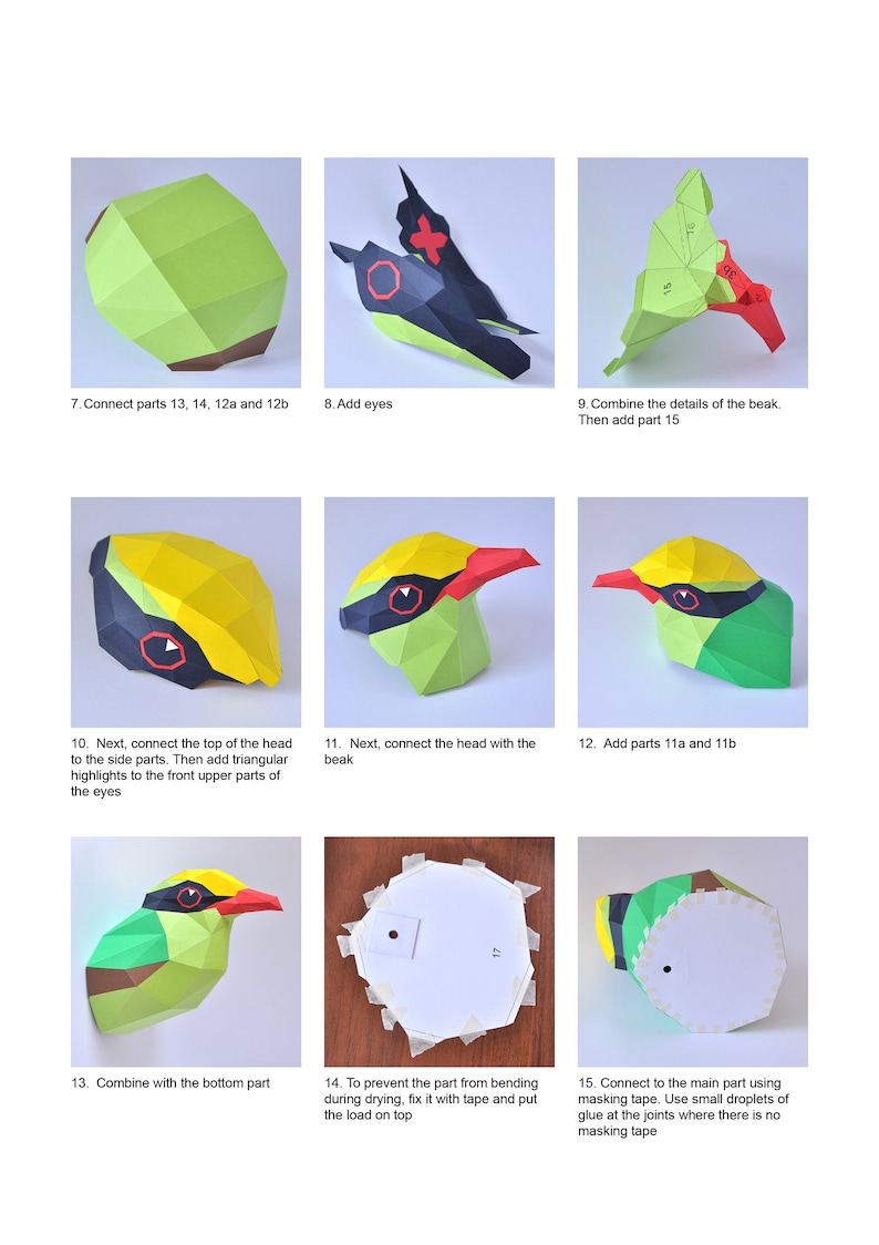 3d Paper Animal DIY Papercraft Low Poly Zoo Creative Toy - Etsy Canada