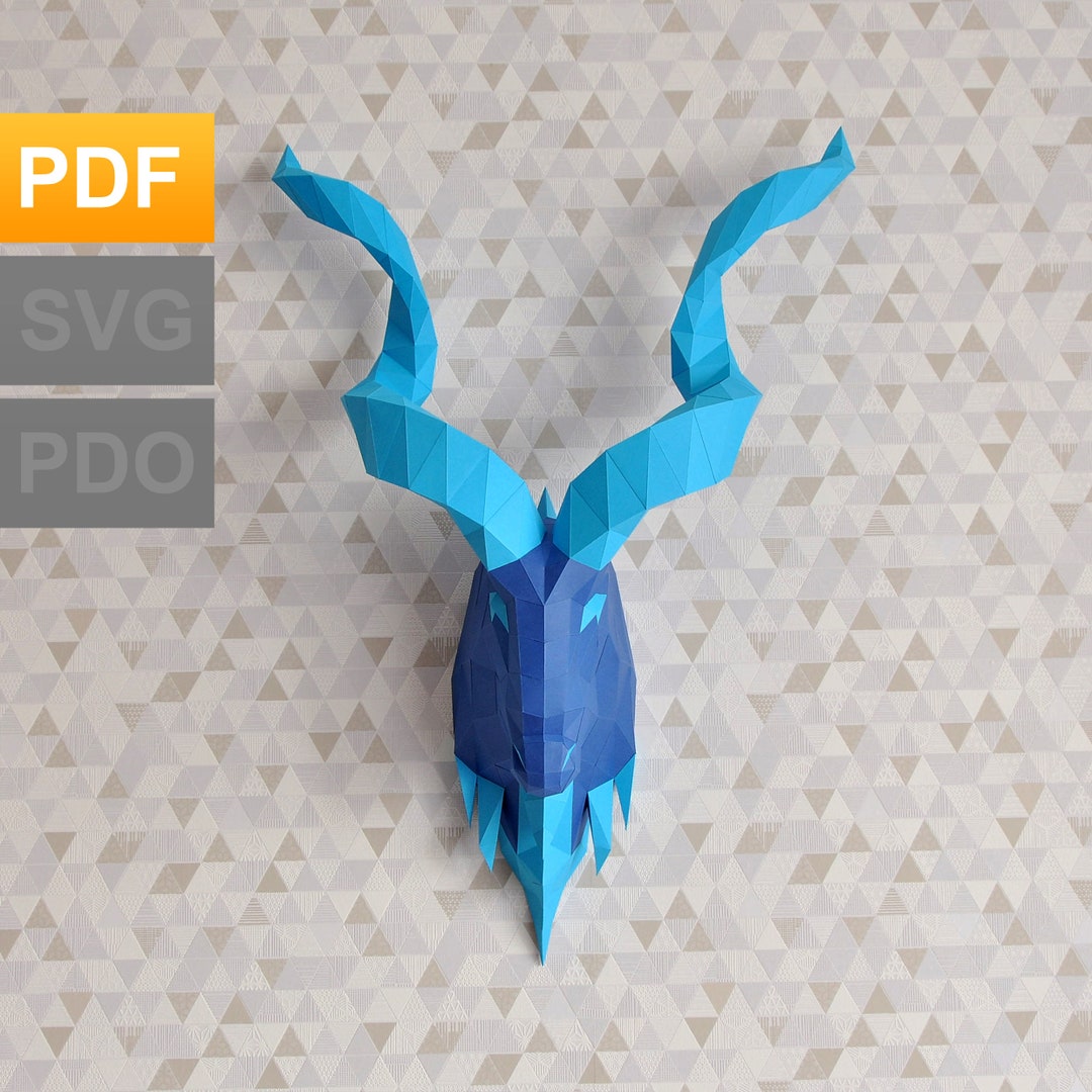 3d Paper Animal DIY Papercraft Low Poly Zoo Creative Toy - Etsy
