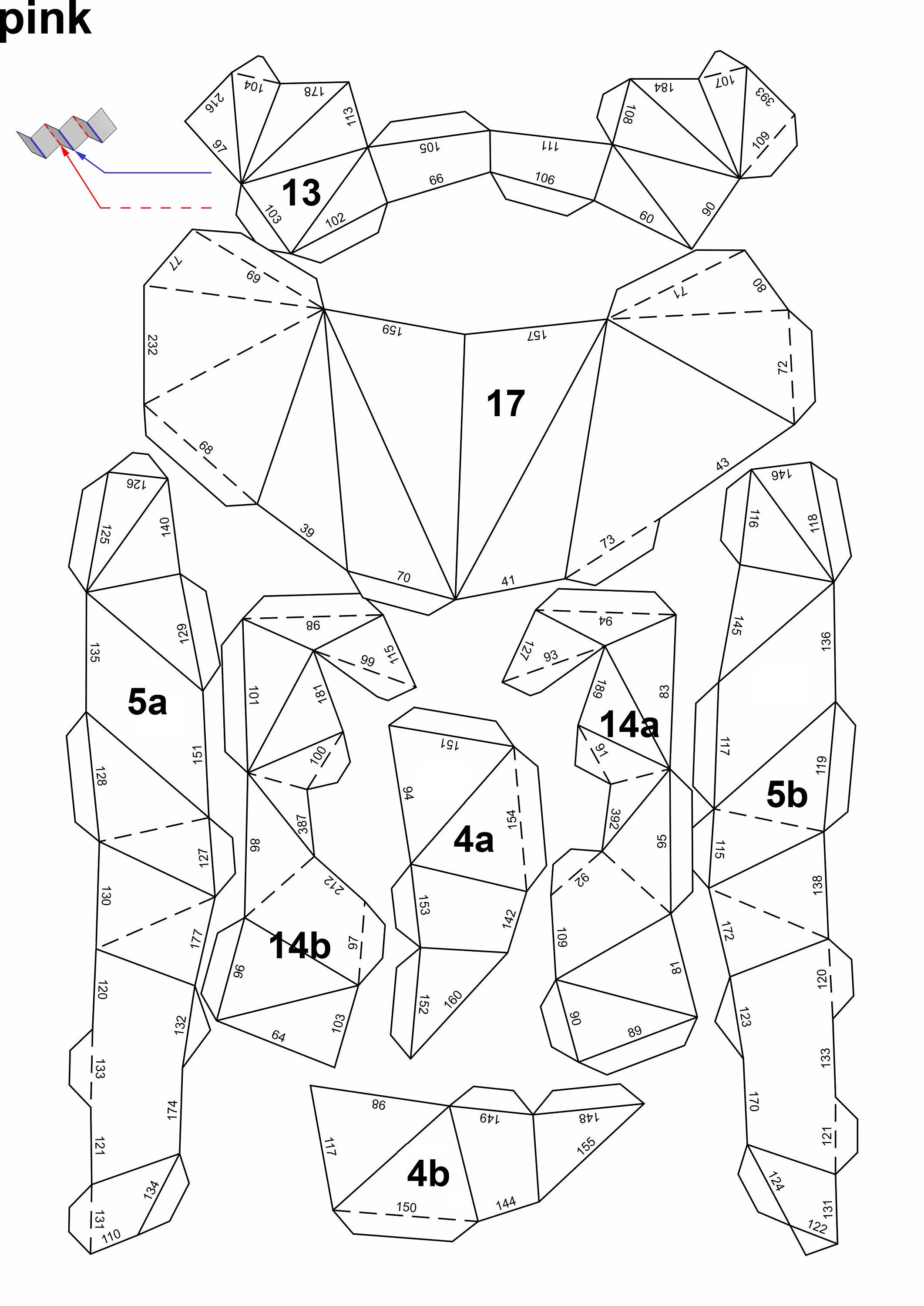 3d paper animal DIY papercraft low poly zoo creative toy - Etsy.de