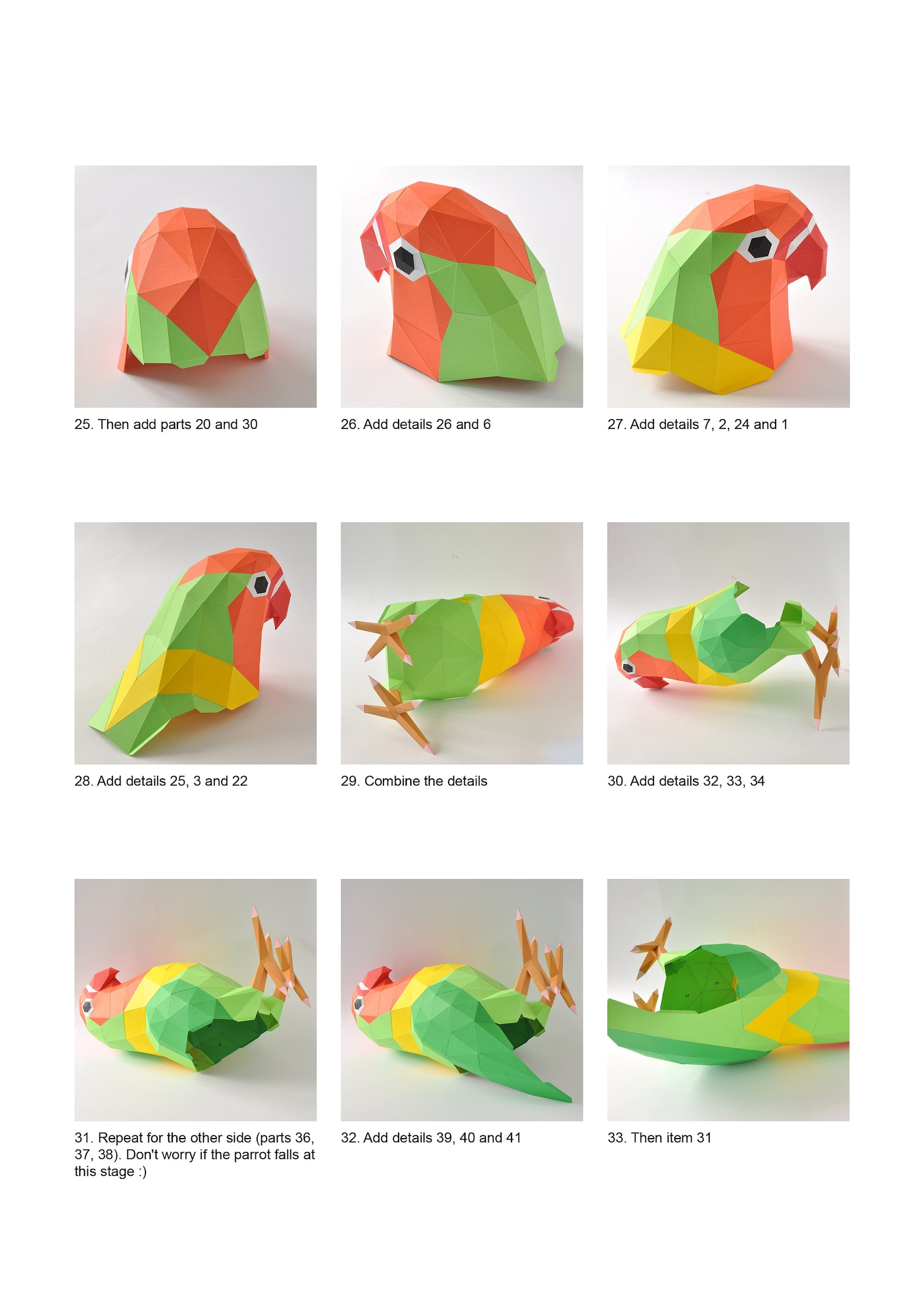 3d Paper Animal DIY Papercraft Low Poly Zoo Creative Toy - Etsy