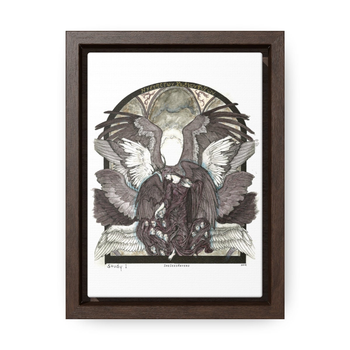 Leader of Lost Souls Color Study Framed Premium Gallery Wrap - Etsy