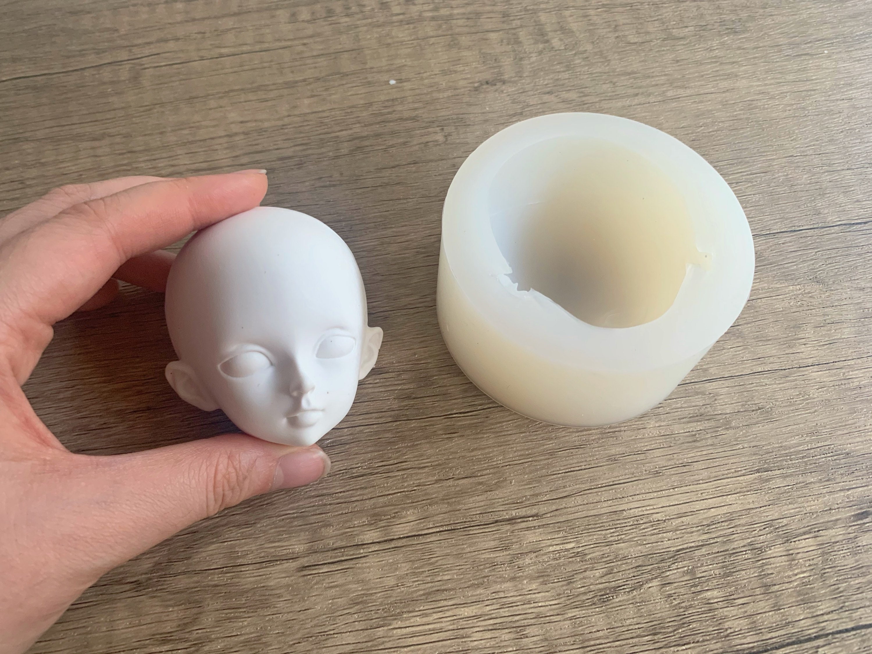 Miniature doll head 1/4/1/121/8 scales chibi doll face diy | Etsy