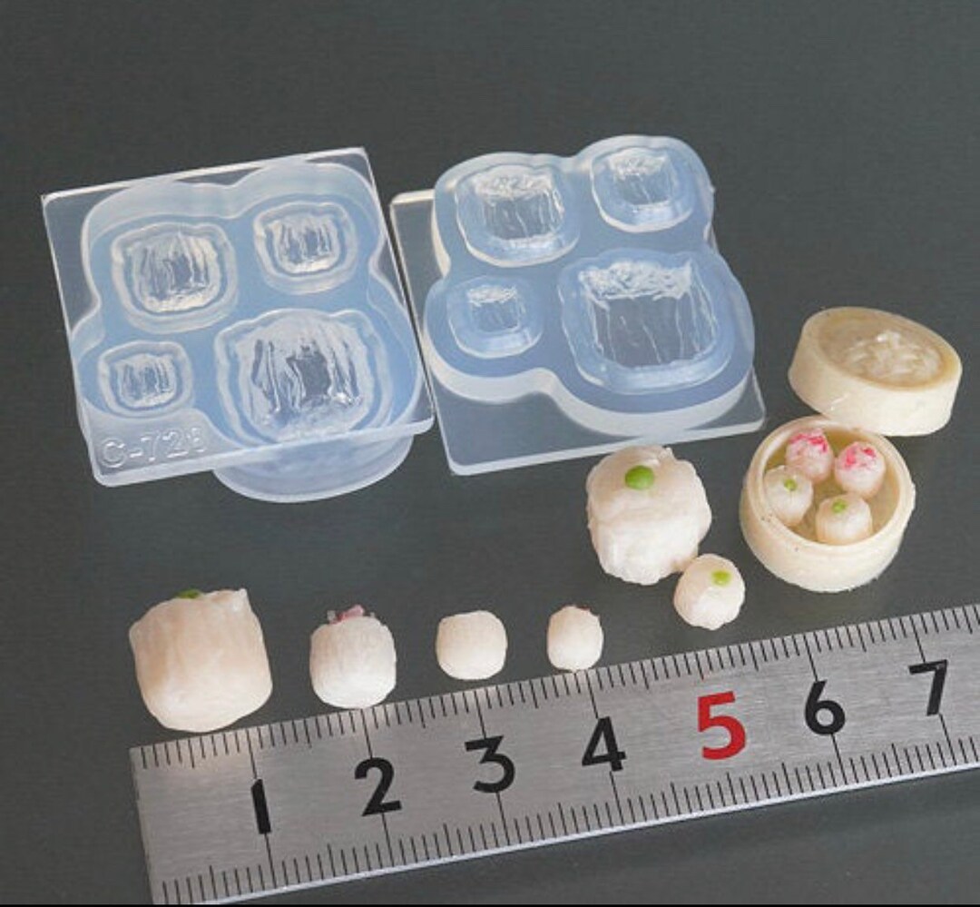 Miniature Mold Dollhouse 3D Dim Sum Mold Shrimp Shew Mai Chinese ...