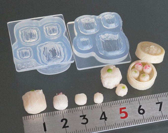 Miniature Mold Dollhouse 3D Dim Sum Mold Shrimp Shew Mai Chinese ...