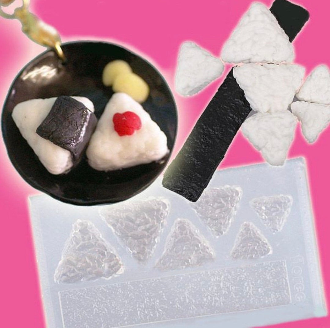 Miniature Mold Dollhouse Japanese Rice Ball Sushi Charm Diy Silicone ...