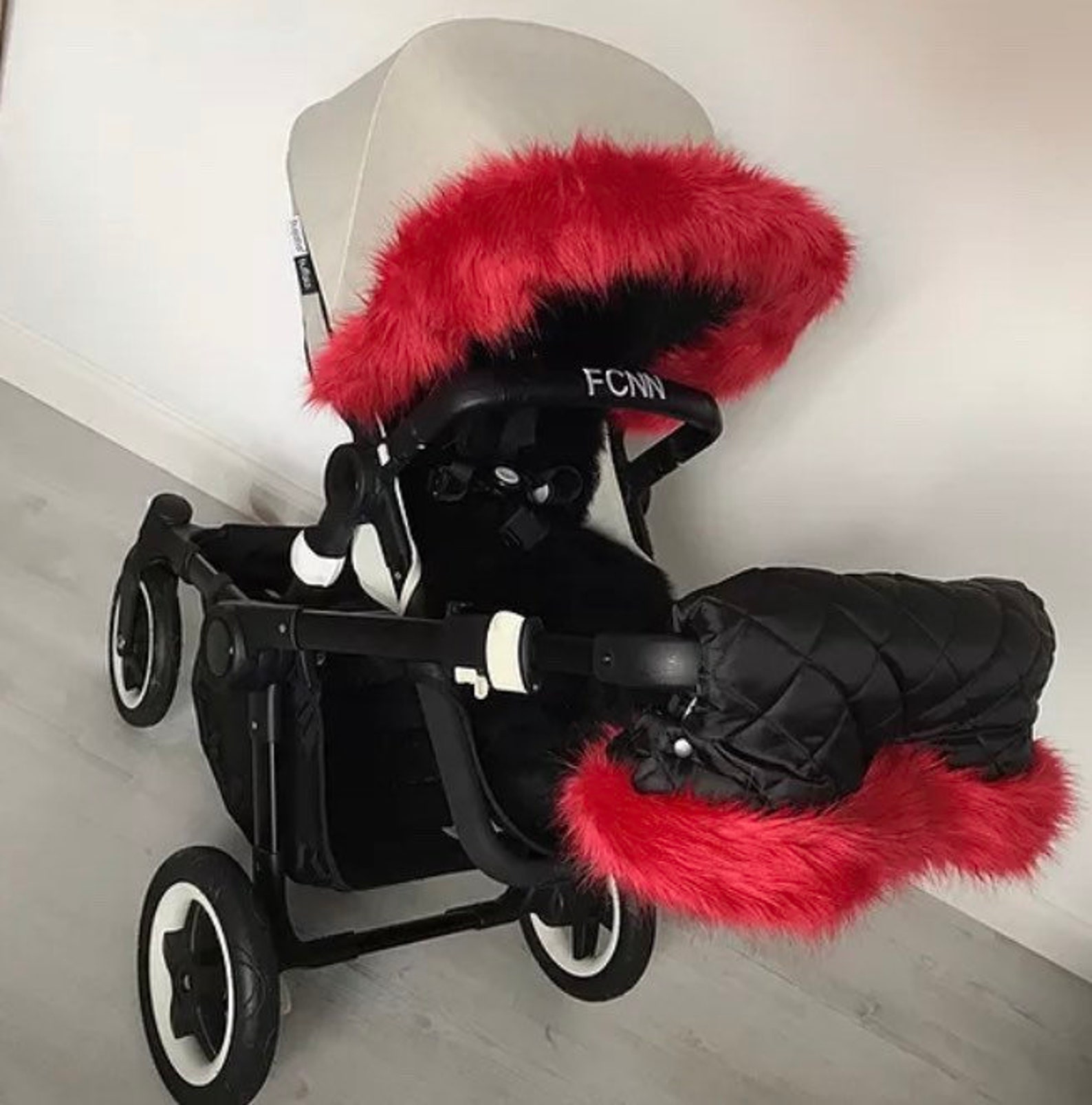 Red Faux Fur Universal Pram/ Stroller Handmuff - Etsy Singapore