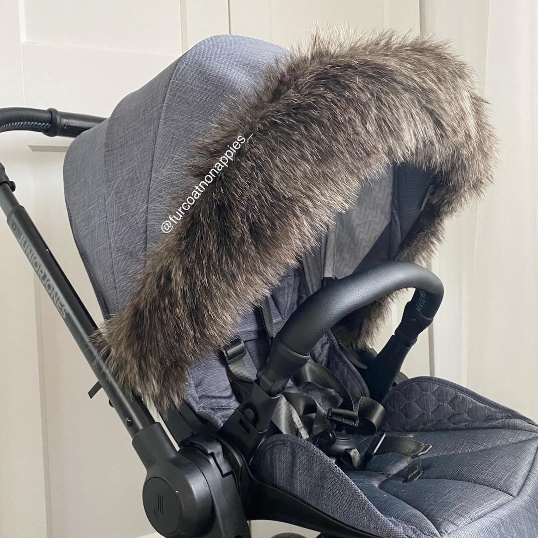 Chocolate Brownie Faux Fur Pram Hood Trim - Etsy