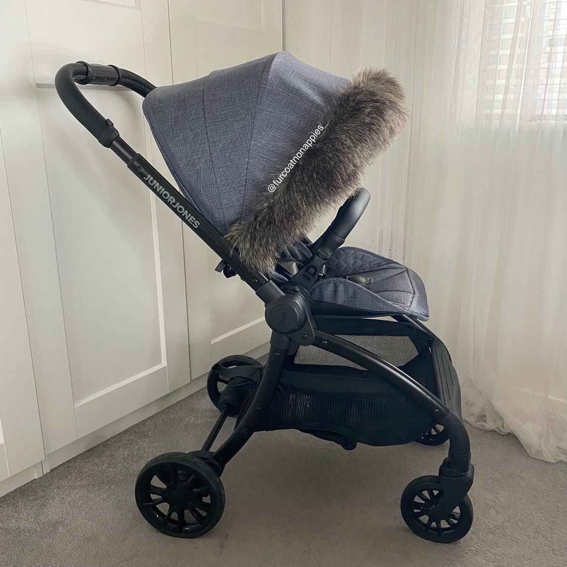 Chocolate Brownie Faux Fur Pram Hood Trim - Etsy