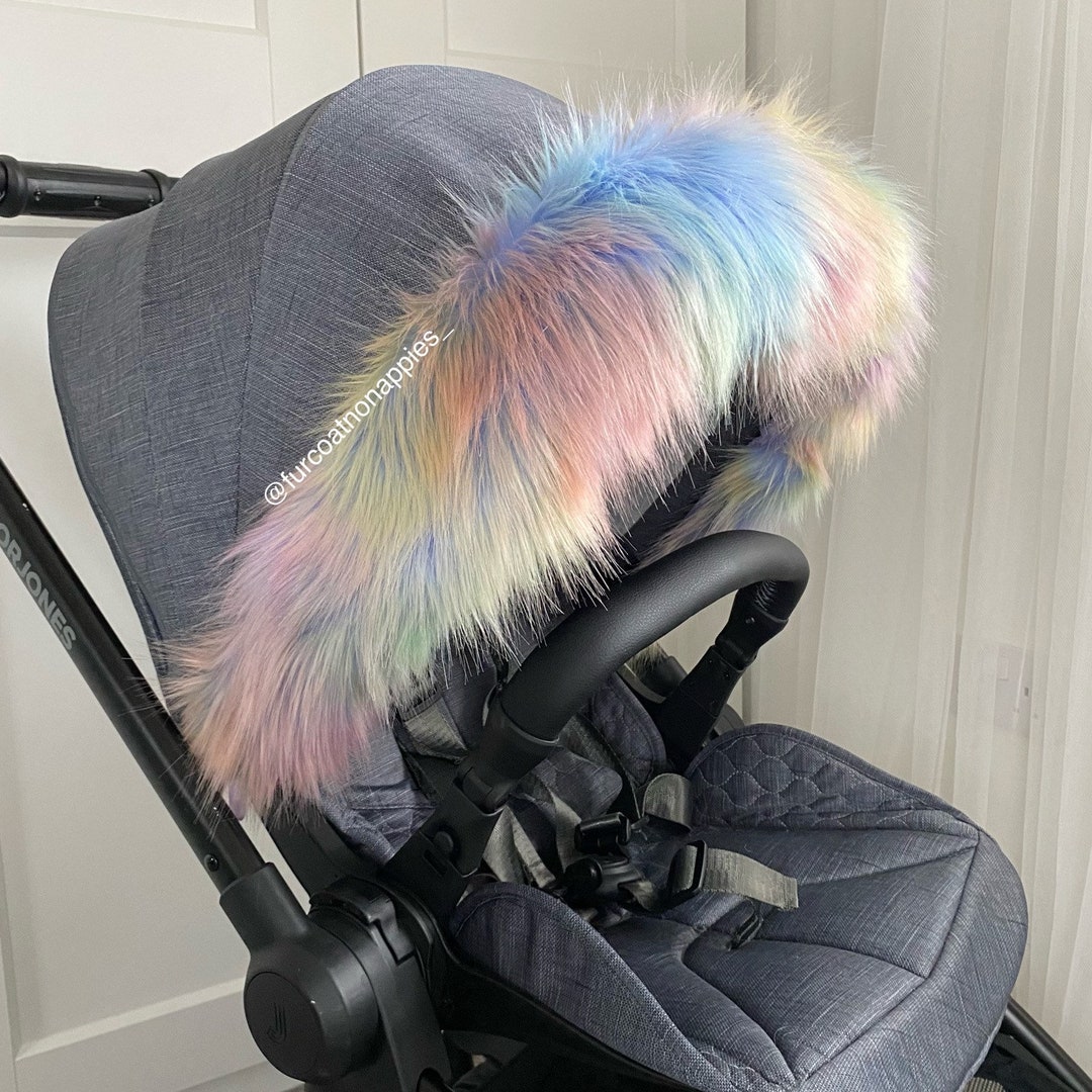Luxury Sherbet Faux Fur Pram Hood Trim - Etsy