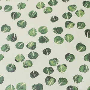 Brussel Sprout Recycled Christmas Wrapping Paper & Plantable Gift Tag ...