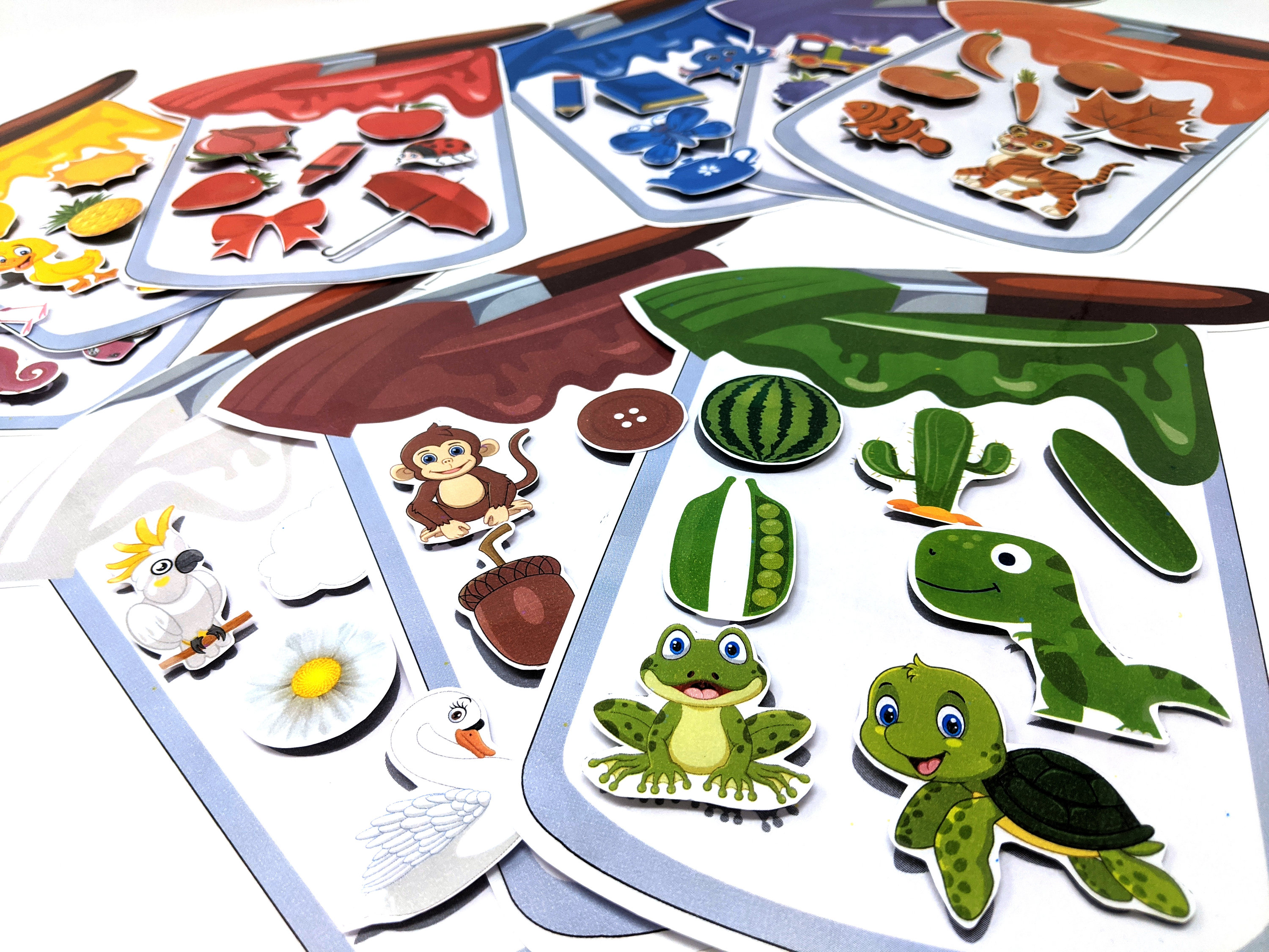 Color Sorting Jars Color Matching Activity Learning Colors - Etsy