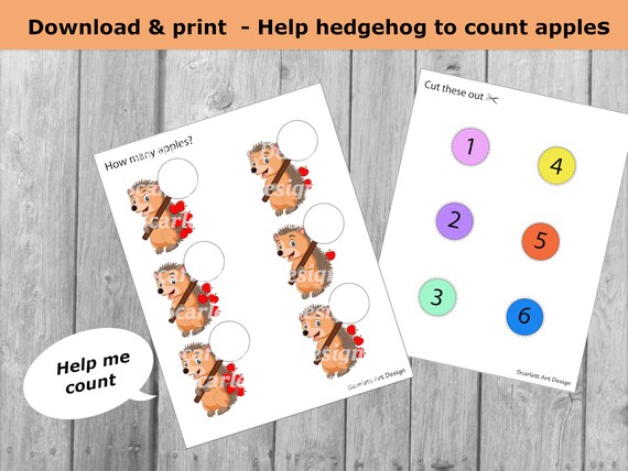 Cutest Kids Activities Counting Activity Busy Book | Etsy