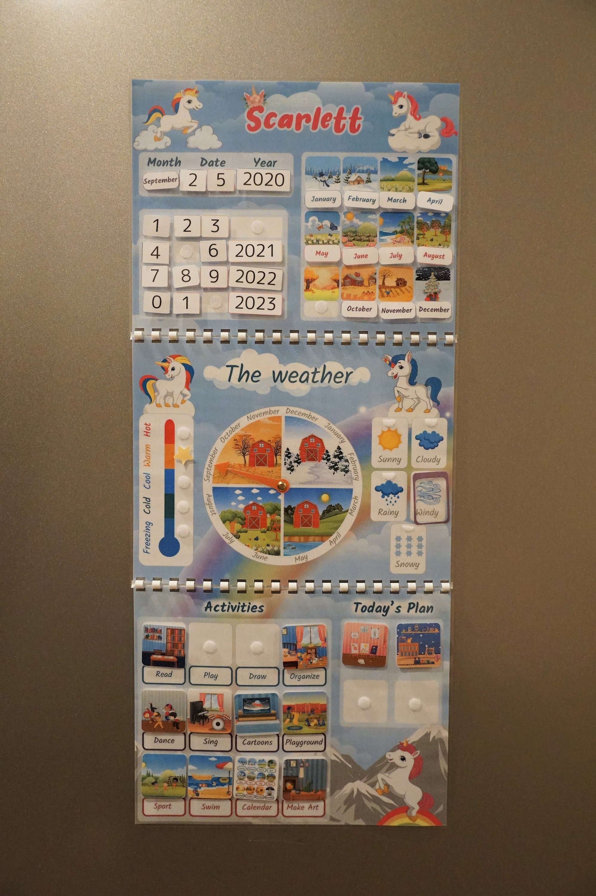 Custom Calendar for Kids Personalized Kids Calendar Daily | Etsy