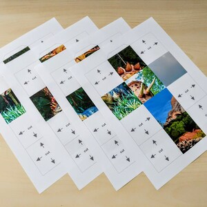 Puzzle Cubes - Printable Blocks - Montessori Puzzle - DIY Paper Cube ...