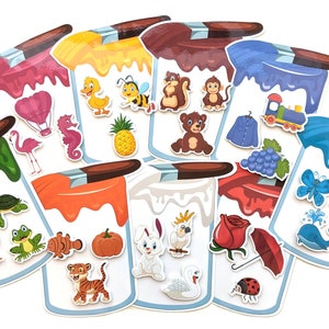 Color Sorting Jars, Color Matching Activity, Learning Colors, Toddler ...