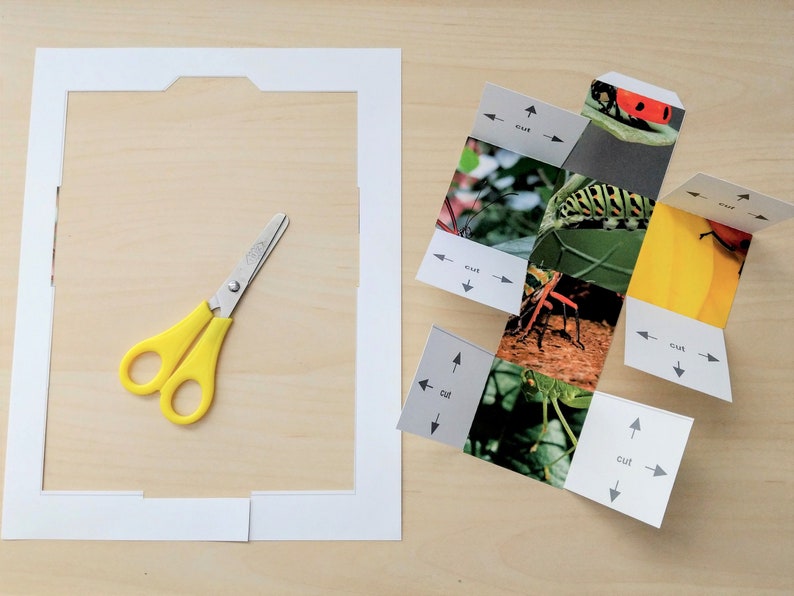 Puzzle Cubes - Printable Blocks - Montessori Puzzle - DIY Paper Cube ...