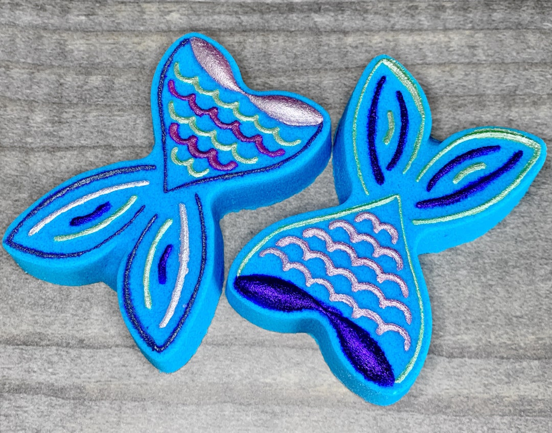 Mermaid Tail Bath Bomb, Mermaid Bath Bomb, Sea Bath Bomb, Beach Bath ...