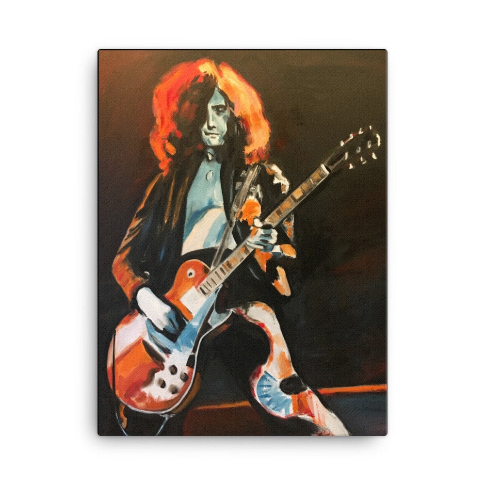 Jimmy Page Canvas Print - Etsy