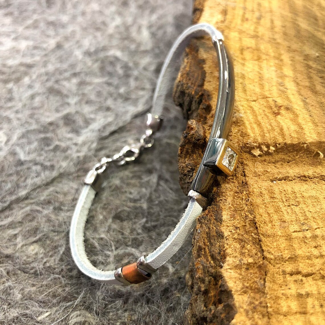 Unisex Bracelet Made Of 925 Sterling Silver Bangle Bracelet Etsy