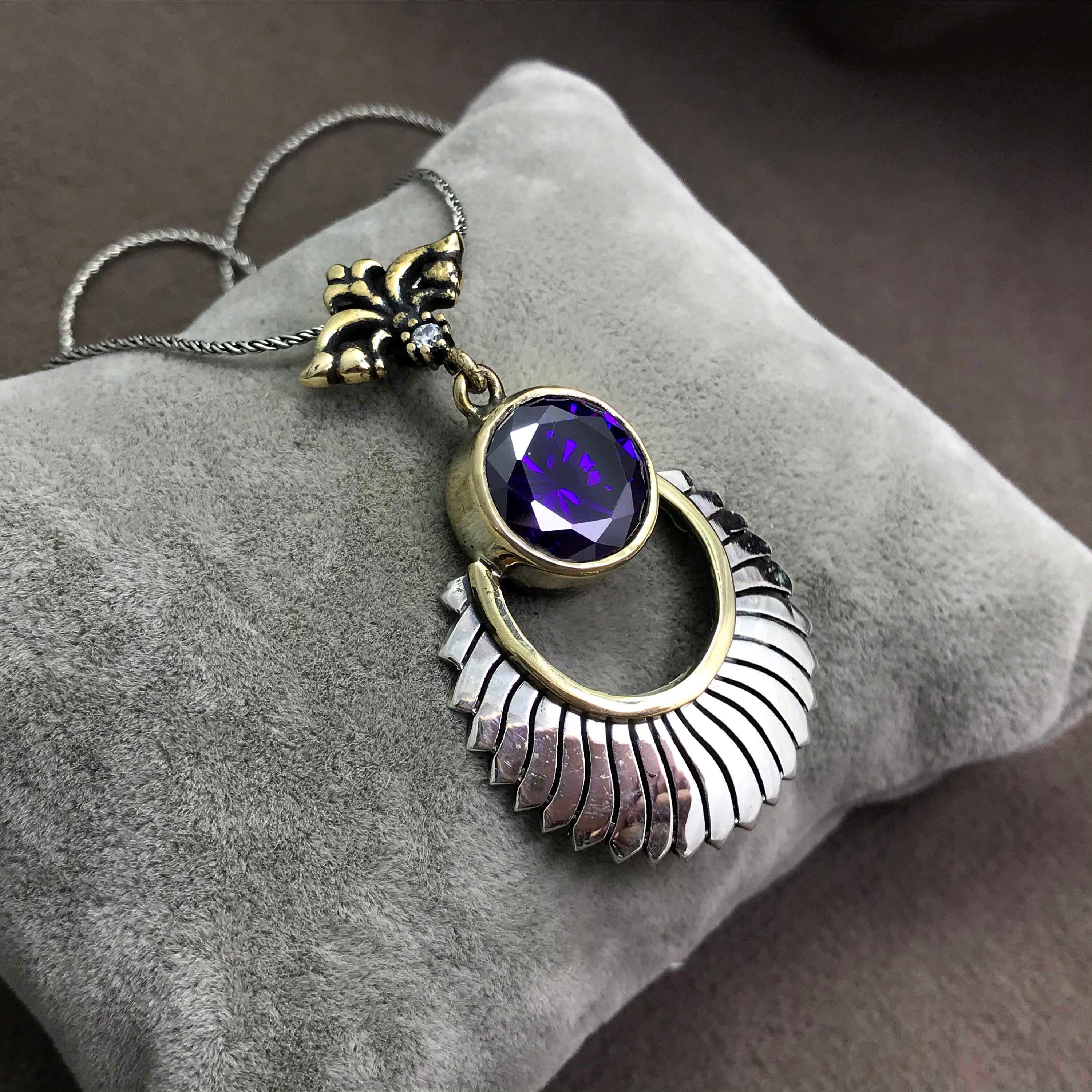 Necklace Jewelry Made of 925 Sterling Silver, Ethnic Necklace, Handmade ...