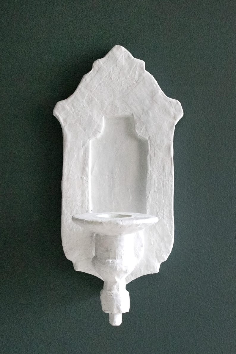 Manor Sconce: Cardboard & Paper Mâché Template PDF - Etsy UK