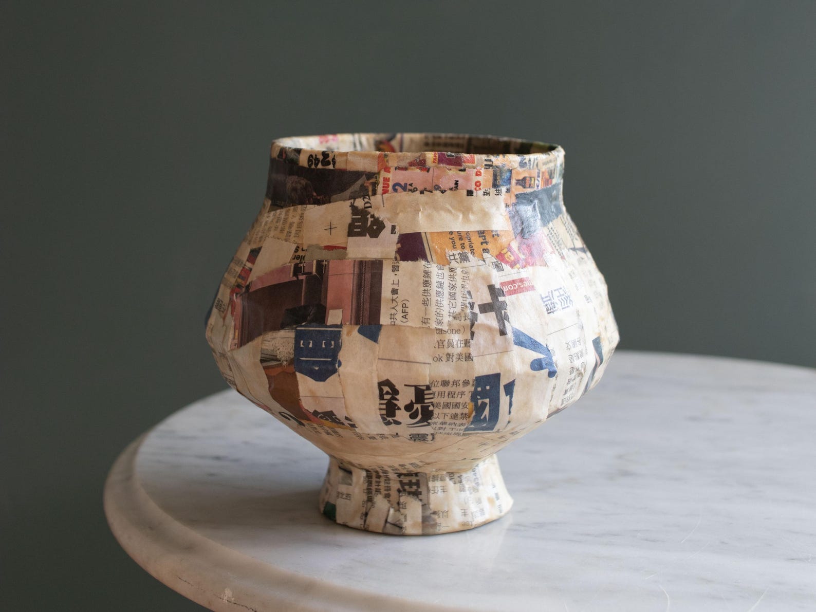 Baltimore Vase: Cardboard & Paper Mâché Template PDF - Etsy