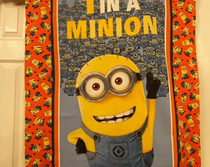 One in a Minion Despicable Me Crib/ Wall Hanging UNFINISHED Quilt Top ...