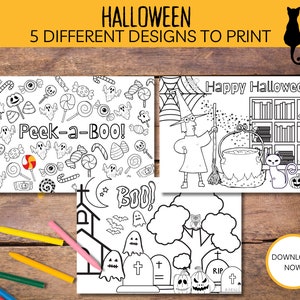 Printable Halloween Coloring Pages, Kids Halloween Coloring Sheets ...