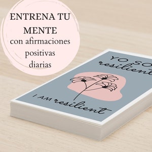 SPANISH TO ENGLISH Affirmation Cards for Self Love, Printable Positive ...