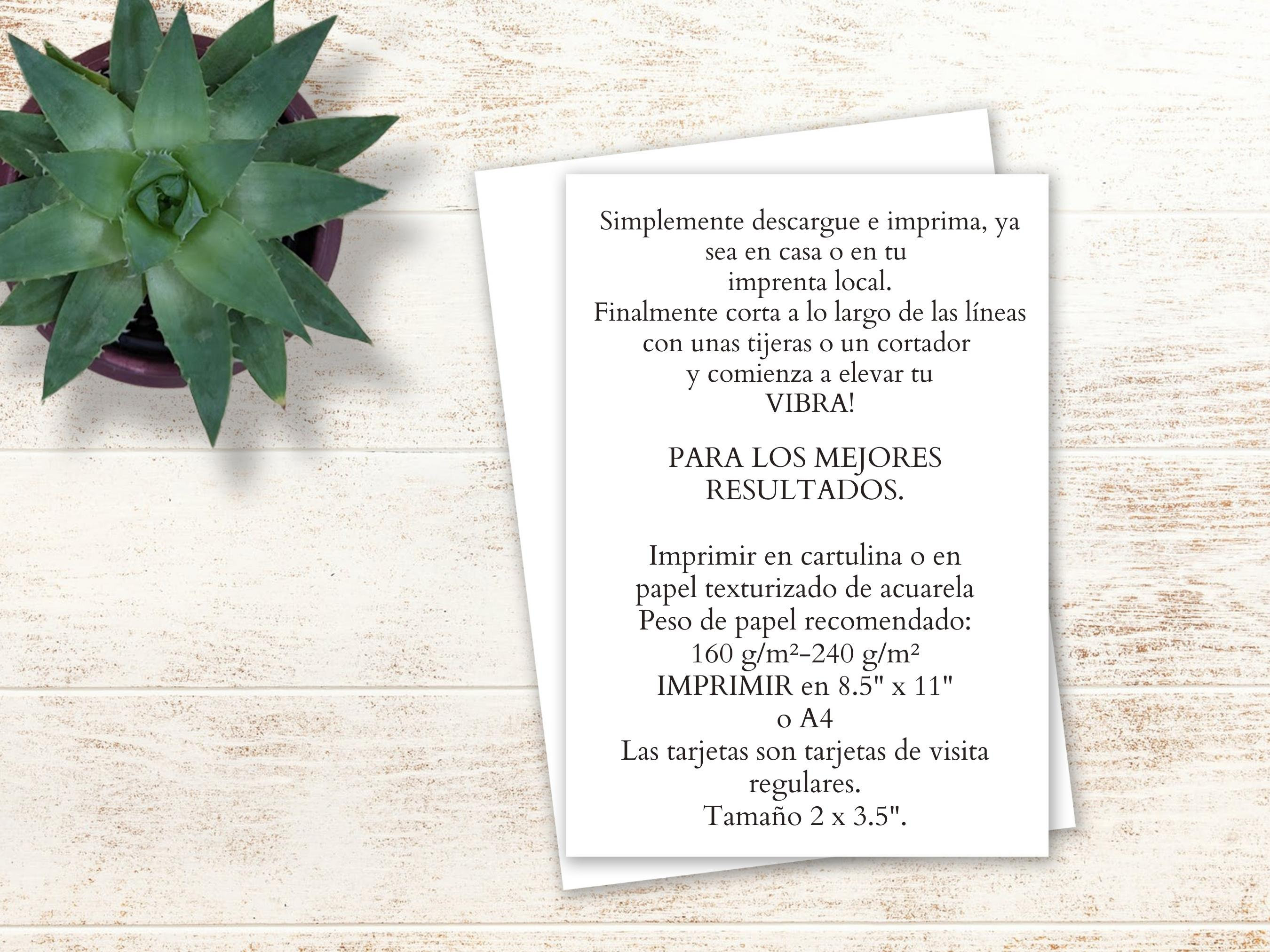 SPANISH TO ENGLISH Affirmation Cards for Self Love, Printable Positive ...