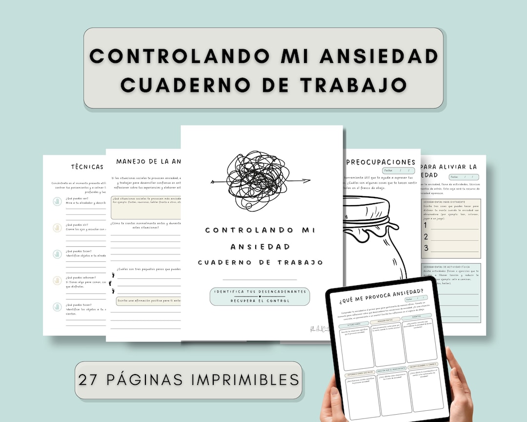 Spanish Anxiety Control Workbook | Emotional Regulation & Stress ...