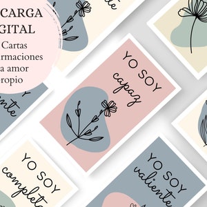 SPANISH Affirmation Cards Printable Manifestation Cards - Etsy