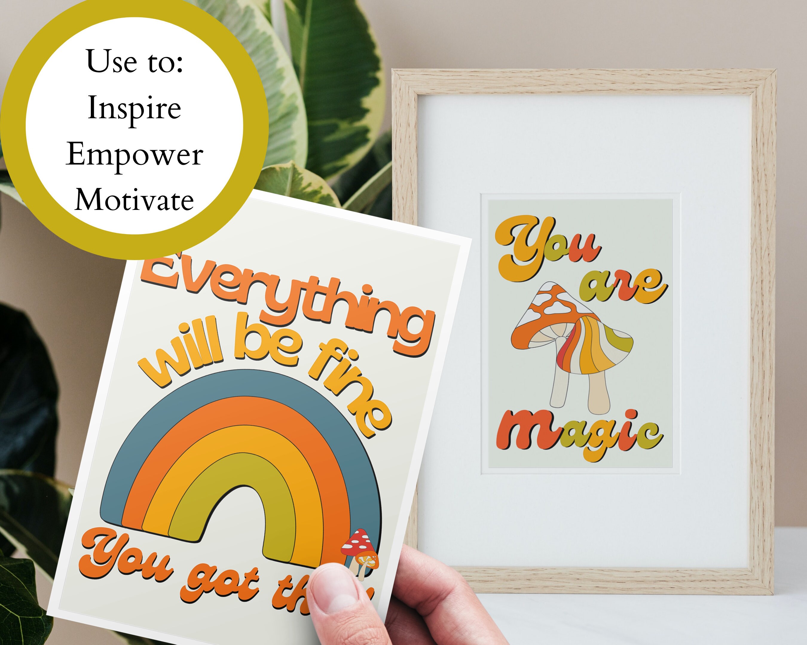 Groovy Affirmations for Self-love, PRINTABLE Daily Positive Quotes ...