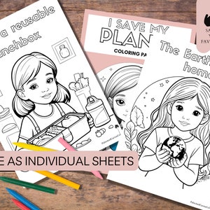 Save the Planet Coloring Book for Girls: Climate Change Activity ...