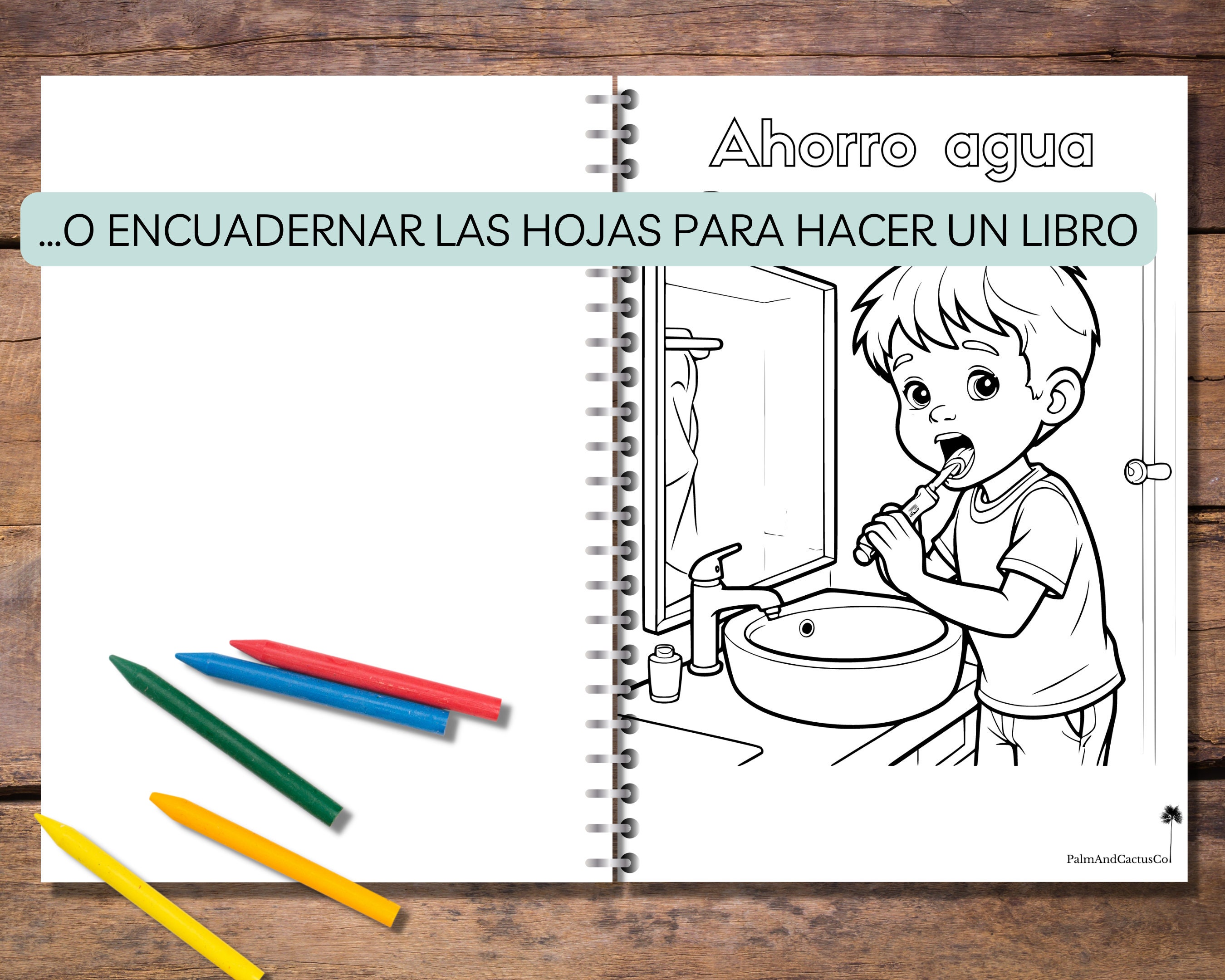 SPANISH Save the Planet Coloring Book for Boys, Earth Day Coloring ...