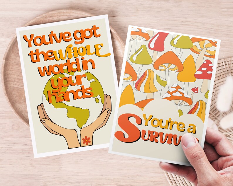 Groovy Affirmations for Self-love, PRINTABLE Daily Positive Quotes ...