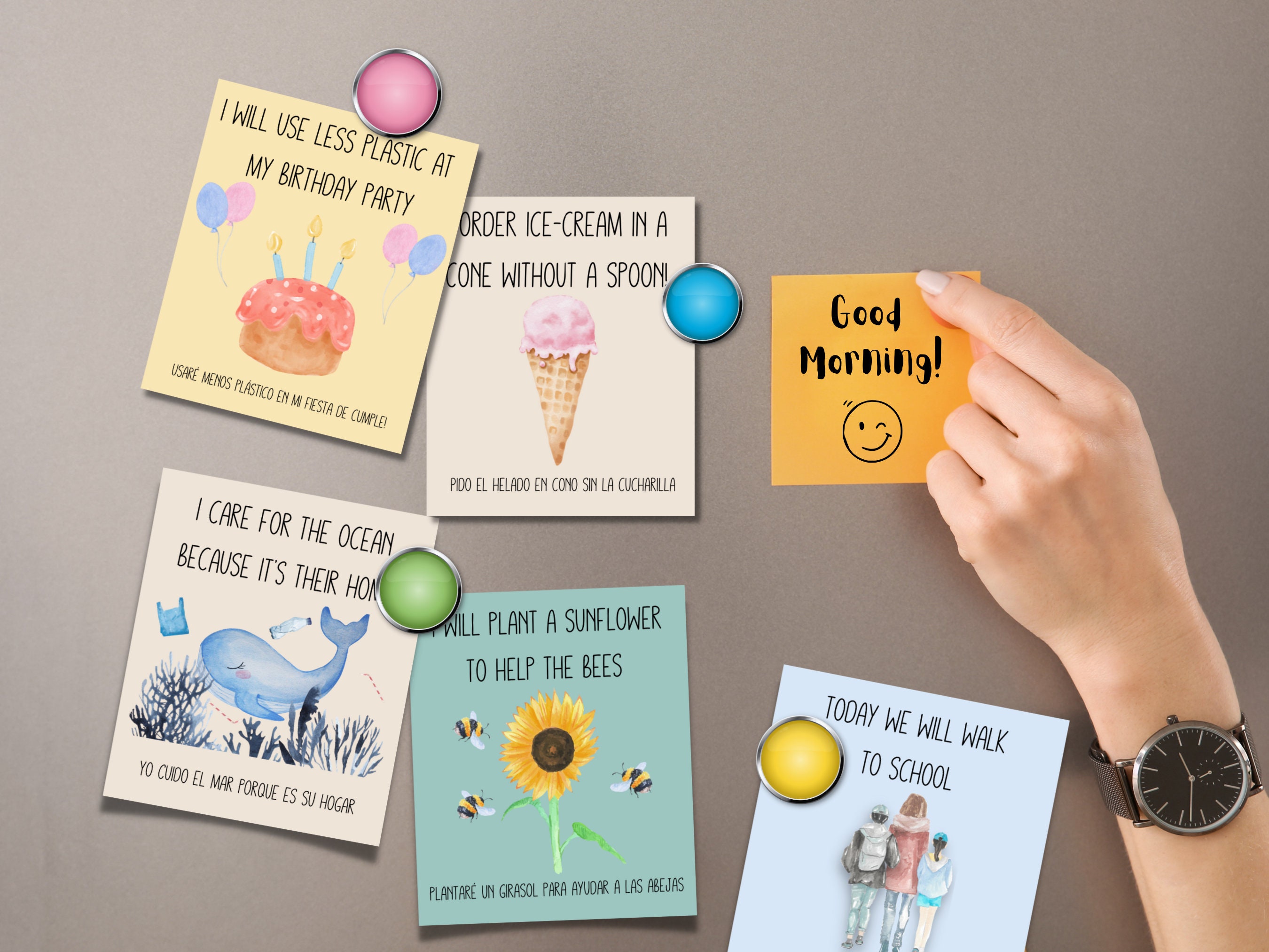 Save Our Earth Tips for Kids, Spanish to English, Bilingual Protect ...